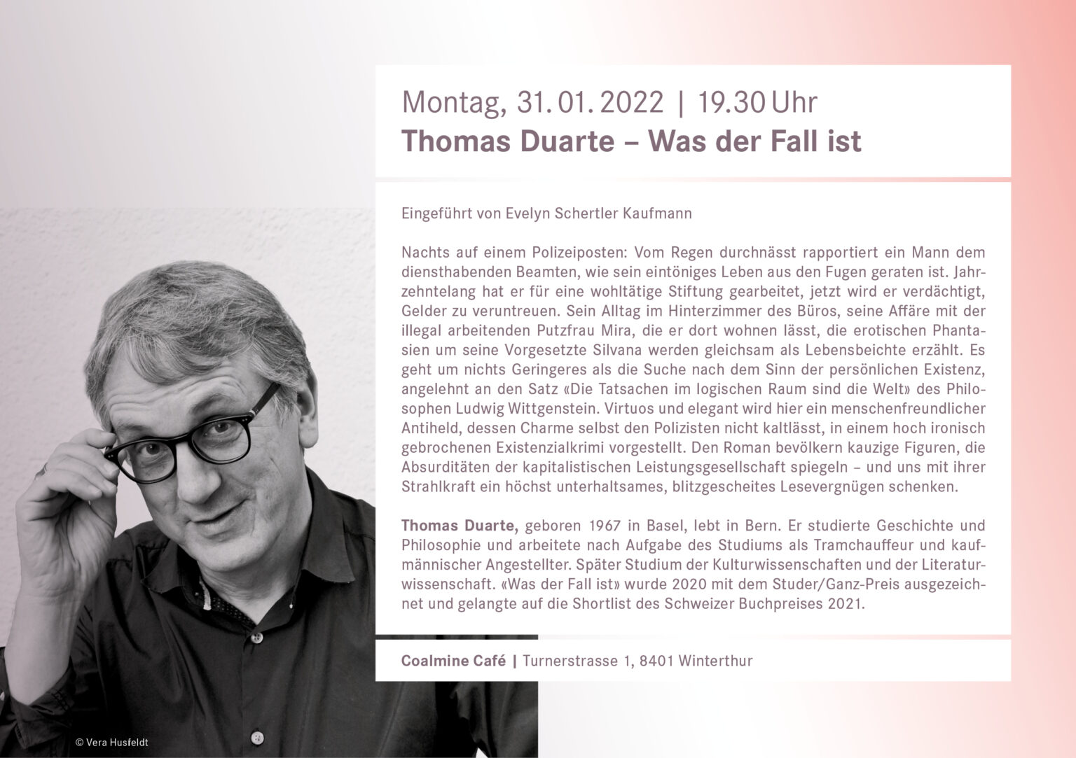 Thomas Duarte – Was der Fall ist | Literarische Vereinigung Winterthur